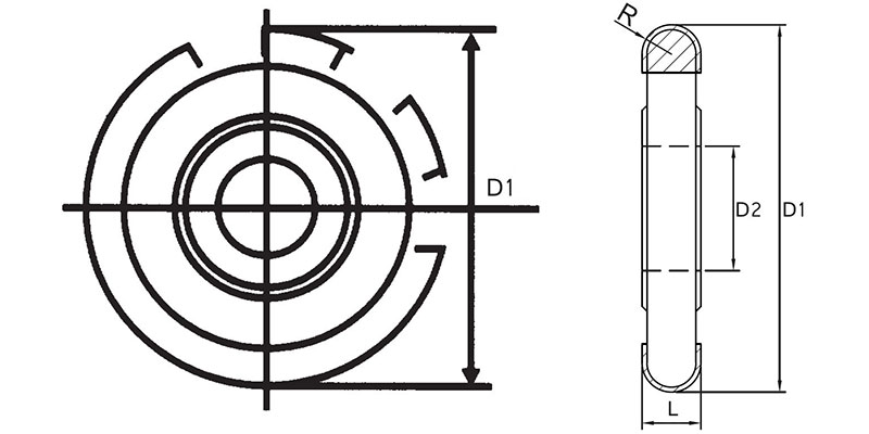 CARBIDE TIPPED CONVEX HALF-CIRCLE SIDE MILLING CUTTER