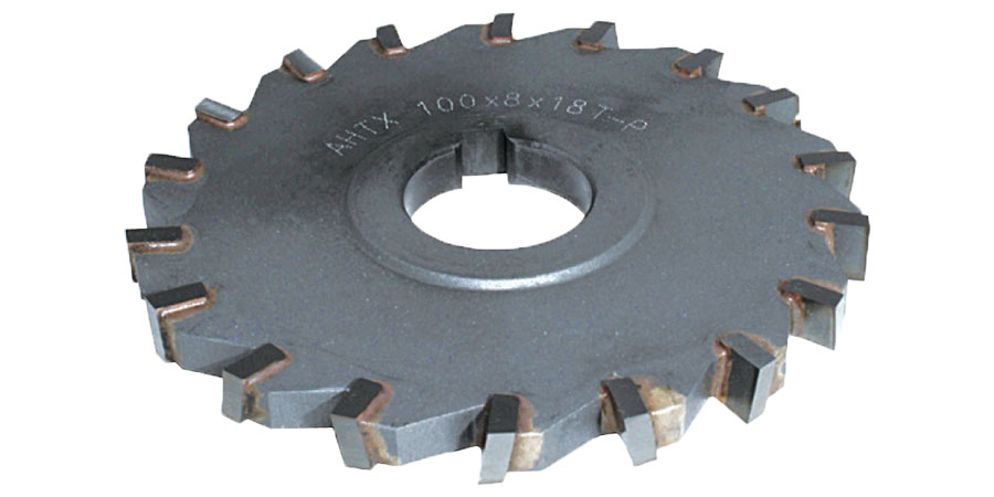 CARBIDE TIPPED STAGGERED TOOTH SIDE MILLING CUTTER (CHIDORI TOOTH)