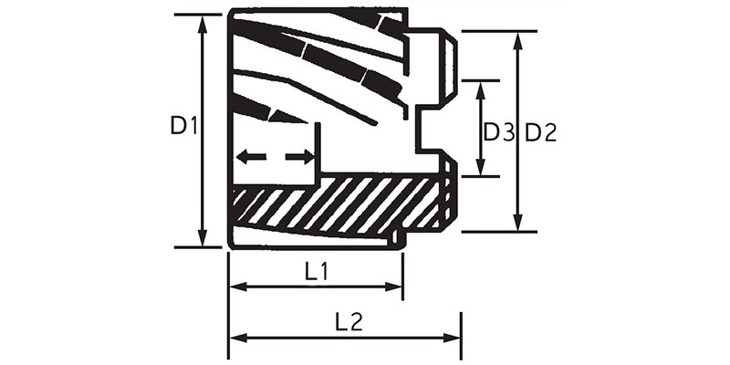CARBIDE TIPPED CYLINDRICAL FINISHING MILLING CUTTER
