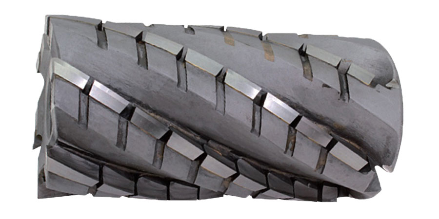 CARBIDE TIPPED CYLINDRICAL ROUGHING MILLING CUTTER